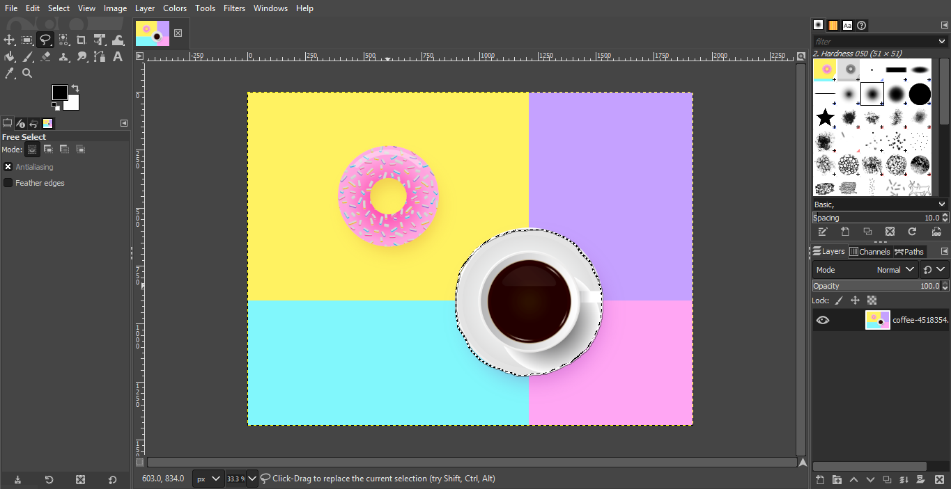 How To Cut Out an Image in Gimp & Photoshop
