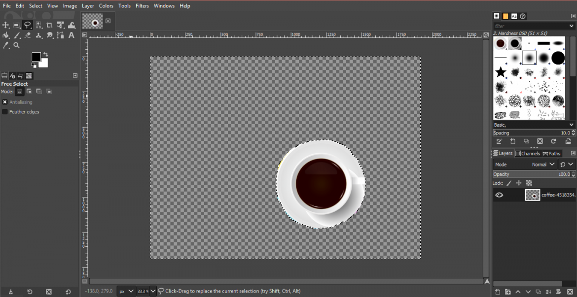 How To Cut Out an Image in Gimp & Photoshop