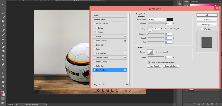 How To Create Drop Shadow In Photoshop | Clipping Path Action