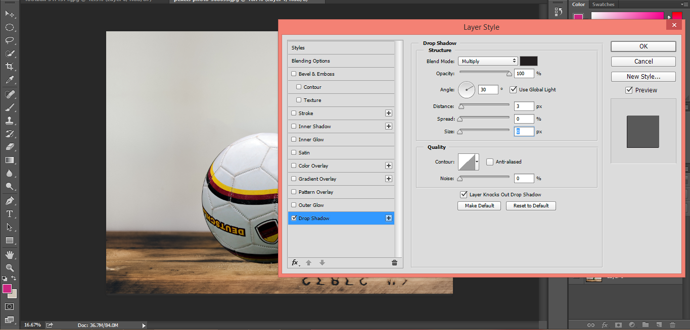 How To Create Drop Shadow In Photoshop | Clipping Path Action