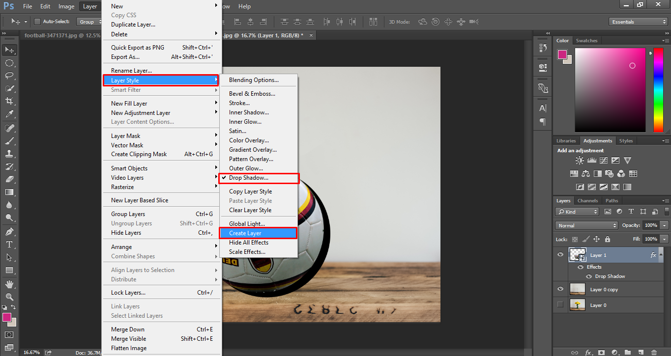 How To Create Drop Shadow In Photoshop | Clipping Path Action